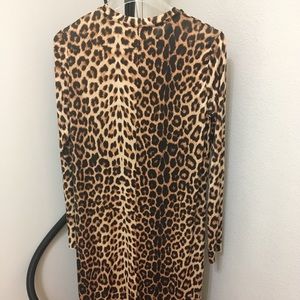 Zara | Dresses | Zara Dress With Animal Print | Poshmark